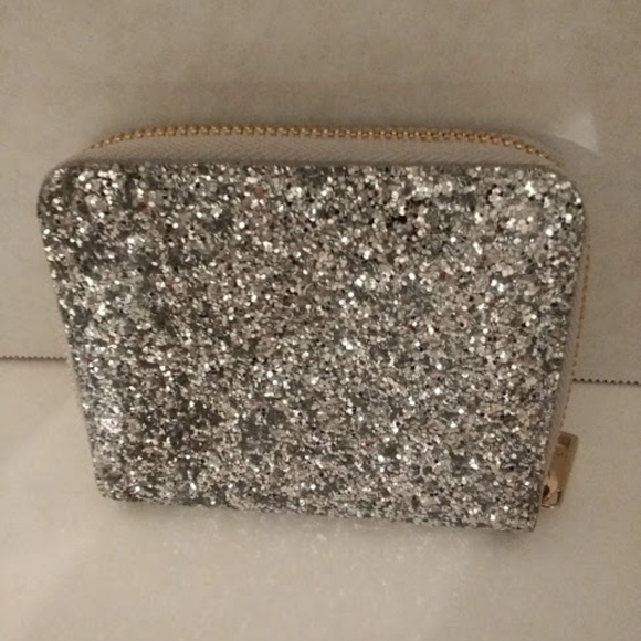Furla | Bags | Furla Leather Ziparound Glitter Wallet Rare | Poshmark